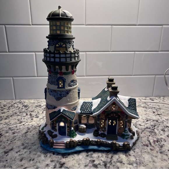 Holiday | Lemax 203 Carole Towne The Holly Island Lighthouse Christmas ...